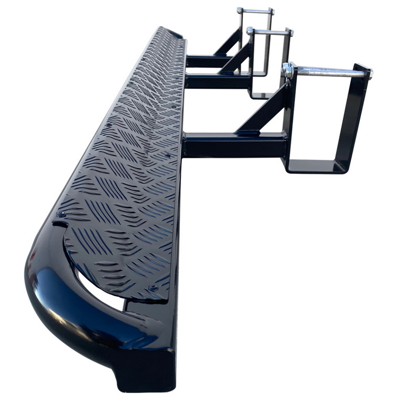 Phat Bars Angled Alloy Checker Plate Tread Side Steps to suit Toyota ...