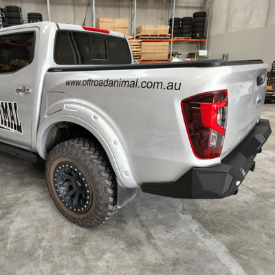 Offroad Animal Rear Bumper & Tow Bar suitable for Nissan Navara NP300 ...