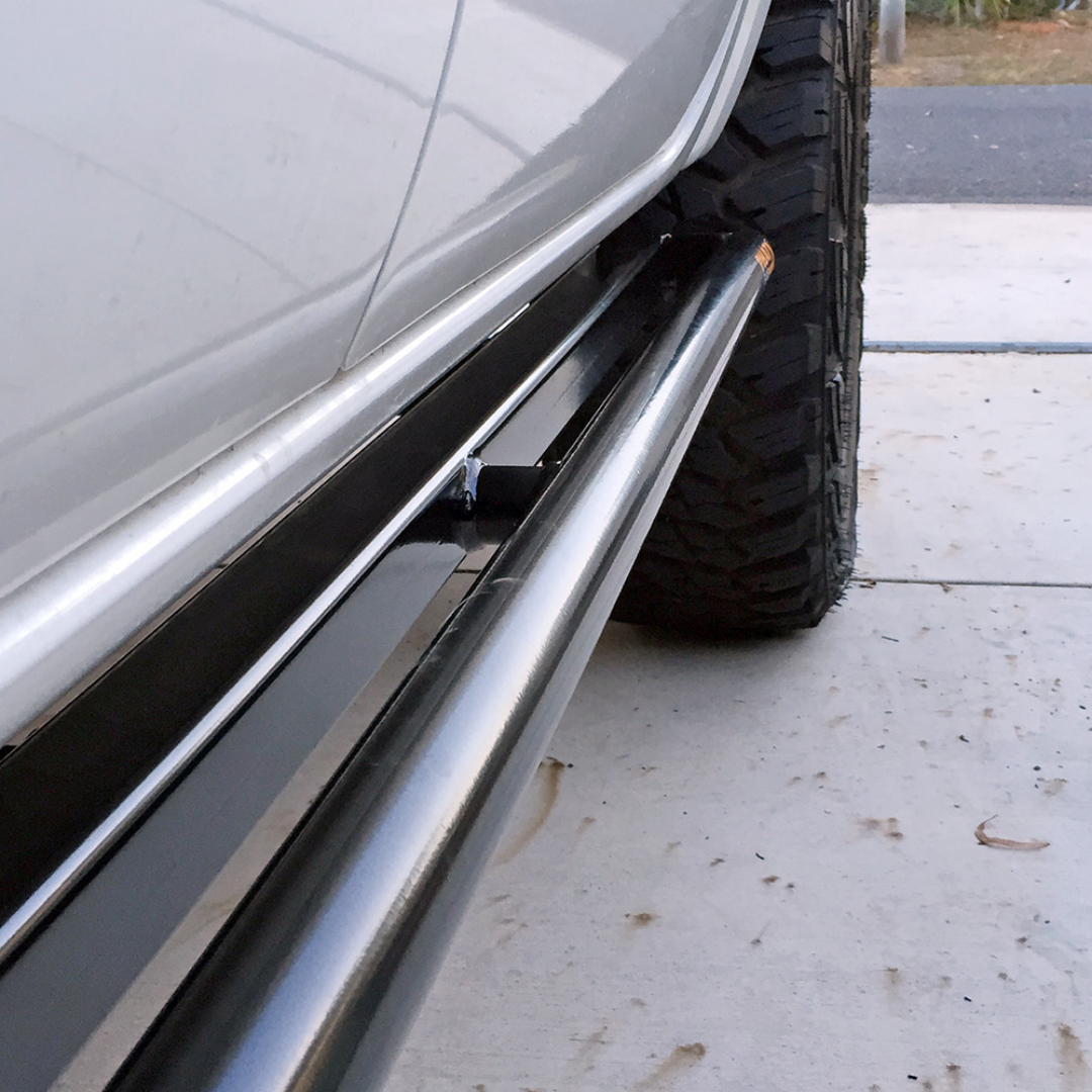Phat Bars Flat Powder Coated Black Side Steps to suit Ford Ranger PX 1 ...